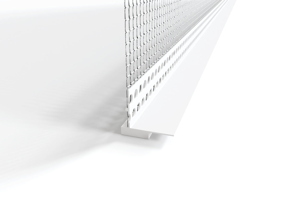 Profilo in PVC con rete per davanzale. Barra 2 m – MINERVA PROFILI